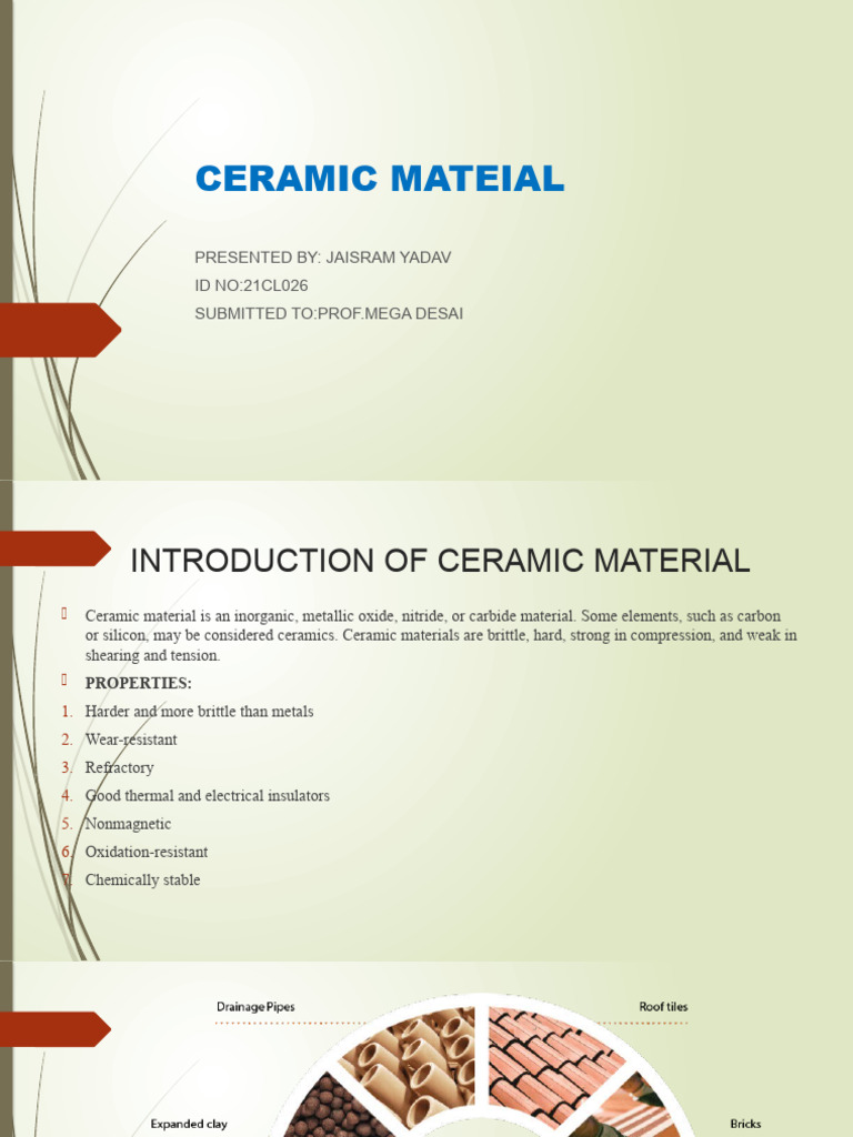 Ceramic Mateial | PDF | Home & Garden | Art