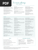 Coastlands Umhlanga Buffet Menus 2025 | PDF | Hors D'oeuvre | Salad