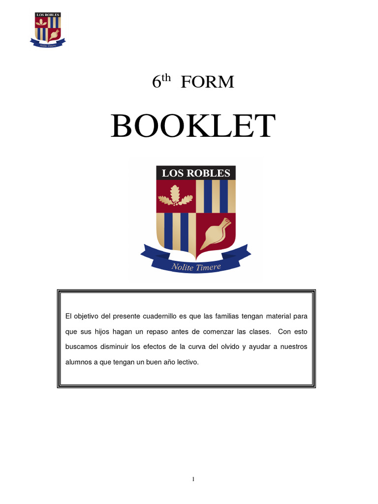 6TH Form Booklet | PDF