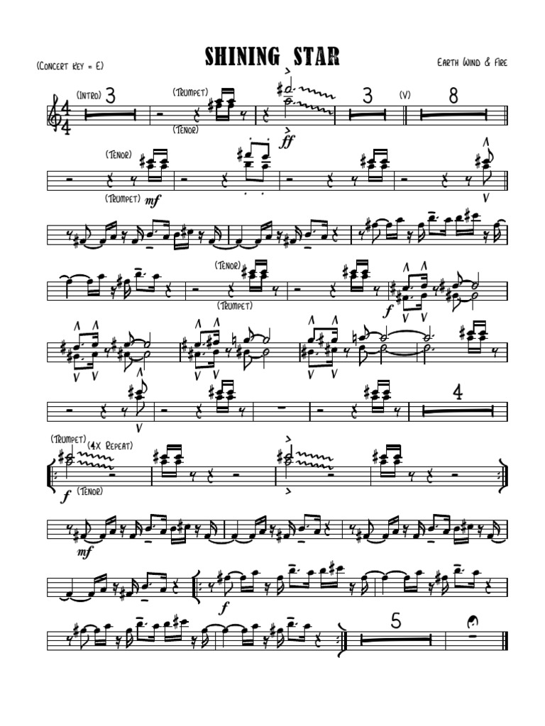 Shining Star (Horns) | PDF