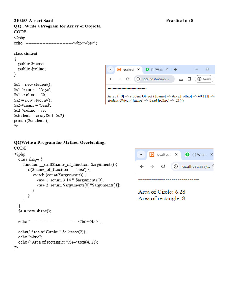 EXP8 | PDF | Inheritance (Object Oriented Programming) | Software Development