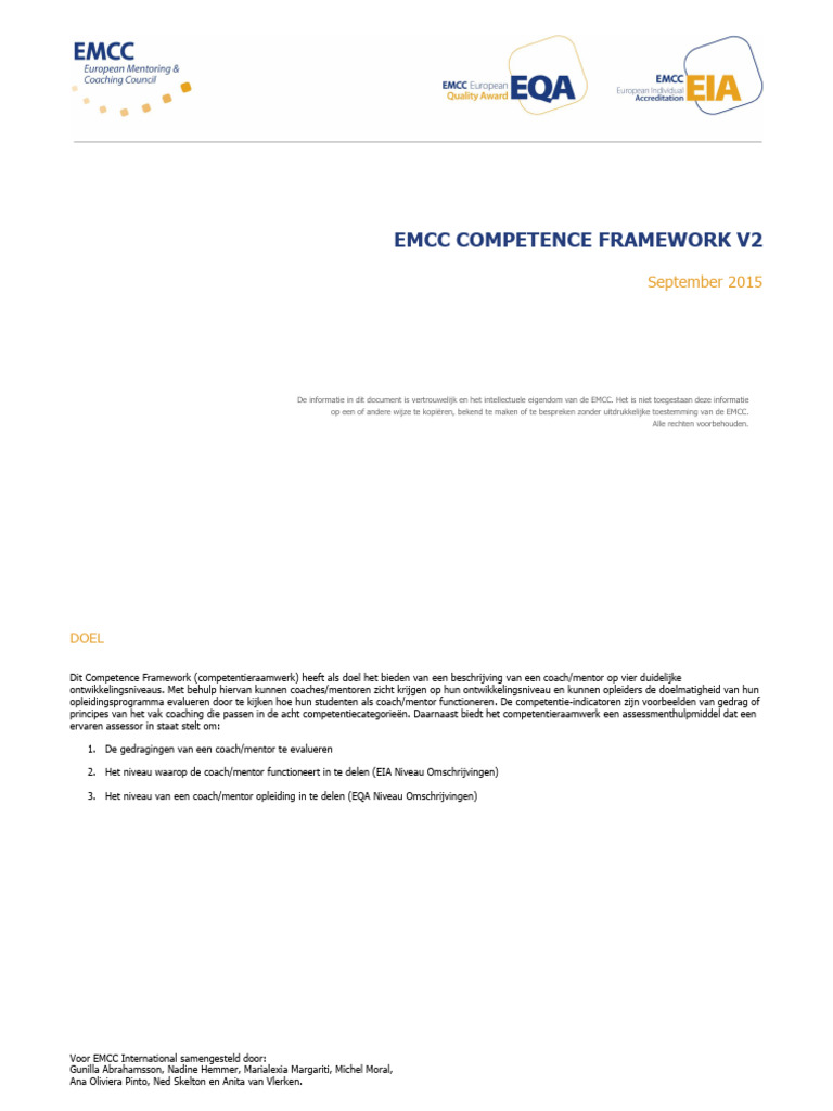 2023-04-03 Competence Framework Nederlandse Versie Feb 2016 Versie 2019 ...