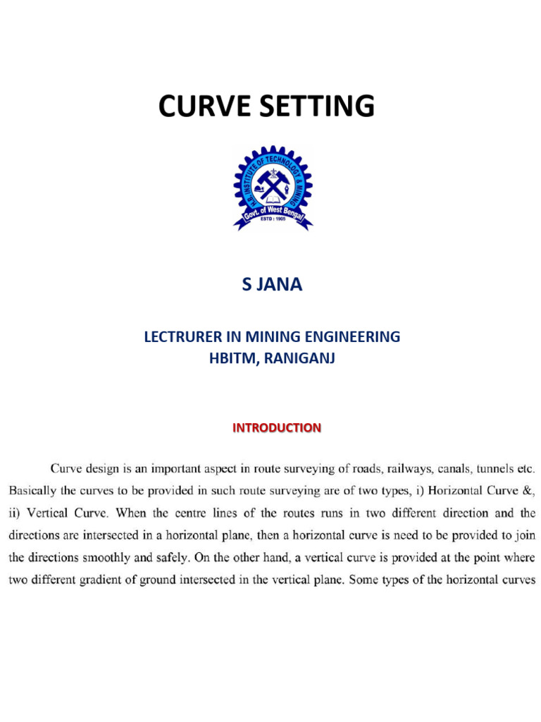 Curve Setting | PDF