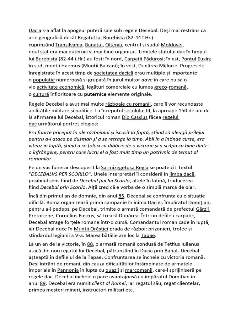 Decebal | PDF