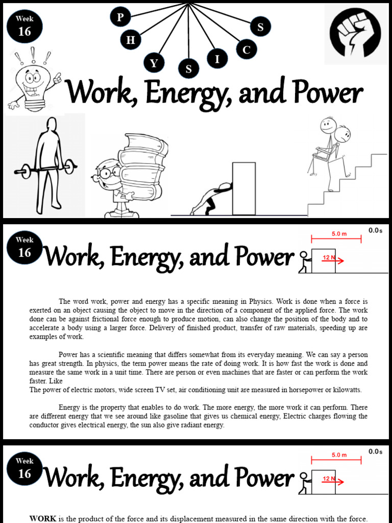Understanding Work, Energy, and Power | PDF | Potential Energy | Power ...