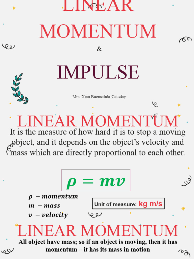 Linear Momentum Impulse and Collision | PDF | Momentum | Collision