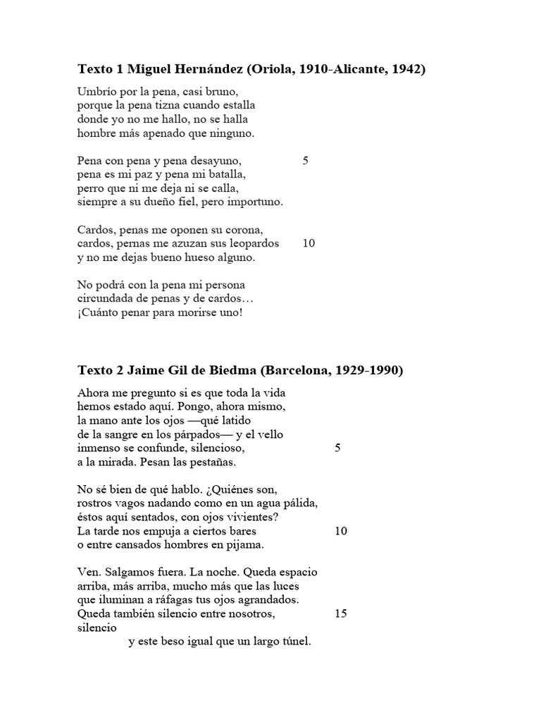Exercici Poesia | PDF