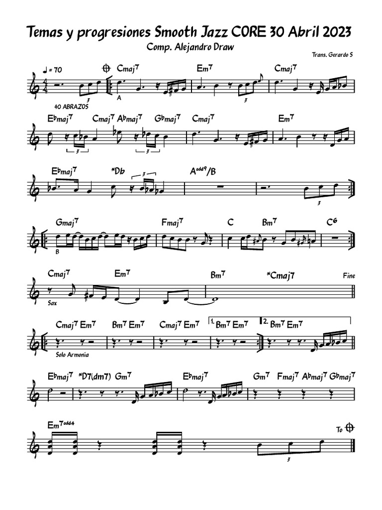 40ABRAZOS II - Smooth - Jazz - CORE - 30 - Abril - 2023 | PDF