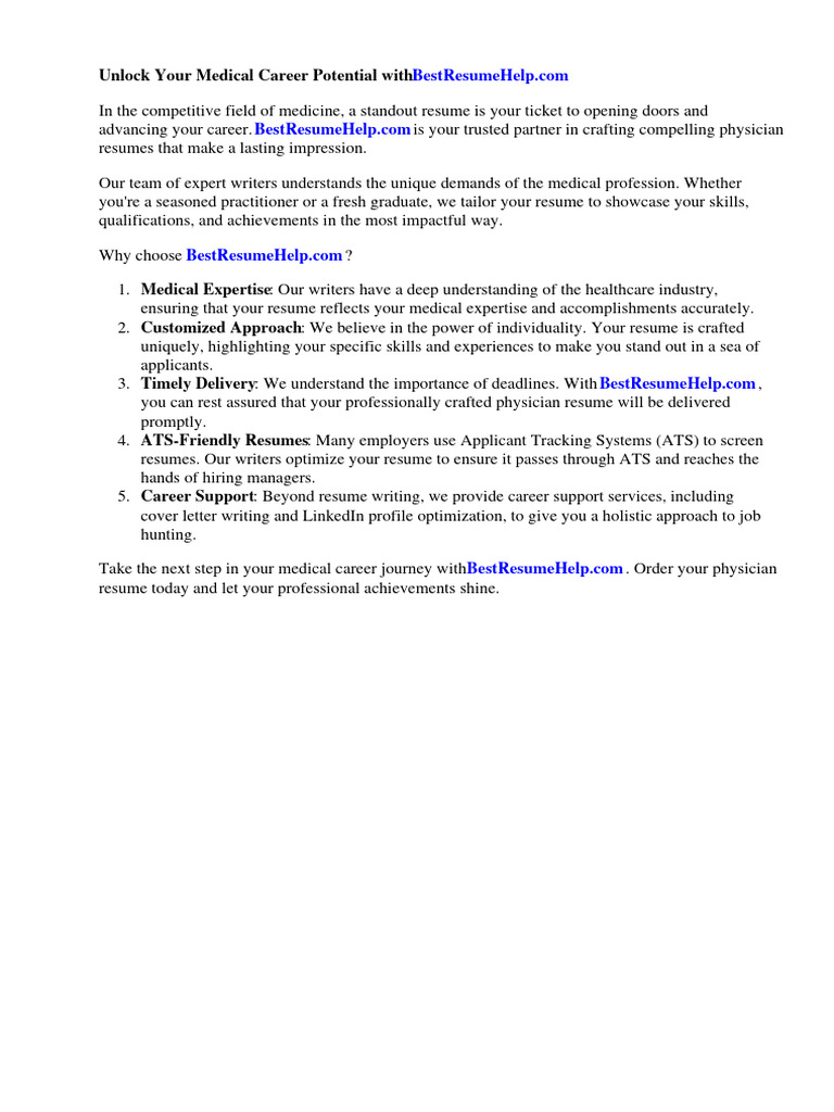 Physician Cover Letter | Download Free PDF | Résumé | Physician