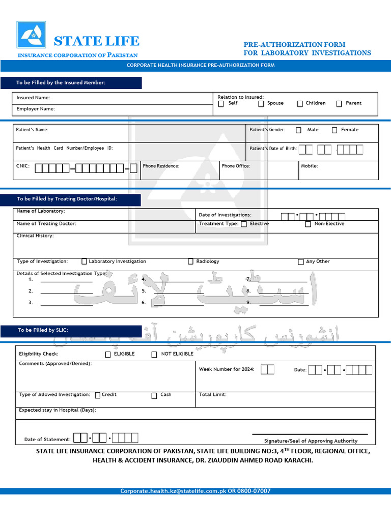 Lab Authorization Form - Laboratory | PDF | Social Programs | Service ...