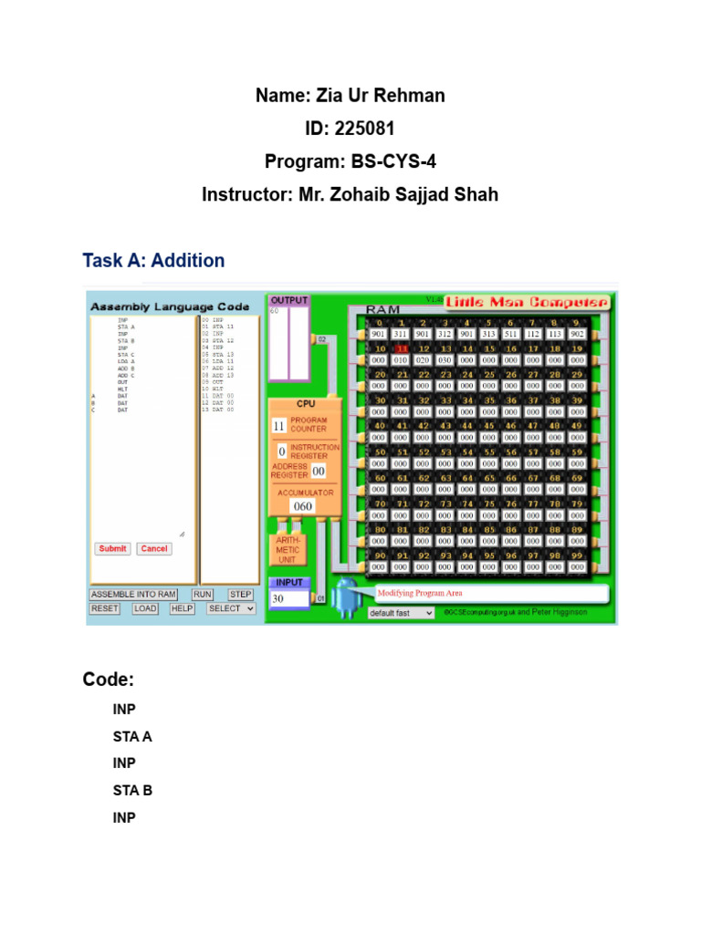BS-CYS Programming Tasks Overview | PDF | Control Flow | Variable (Computer Science)
