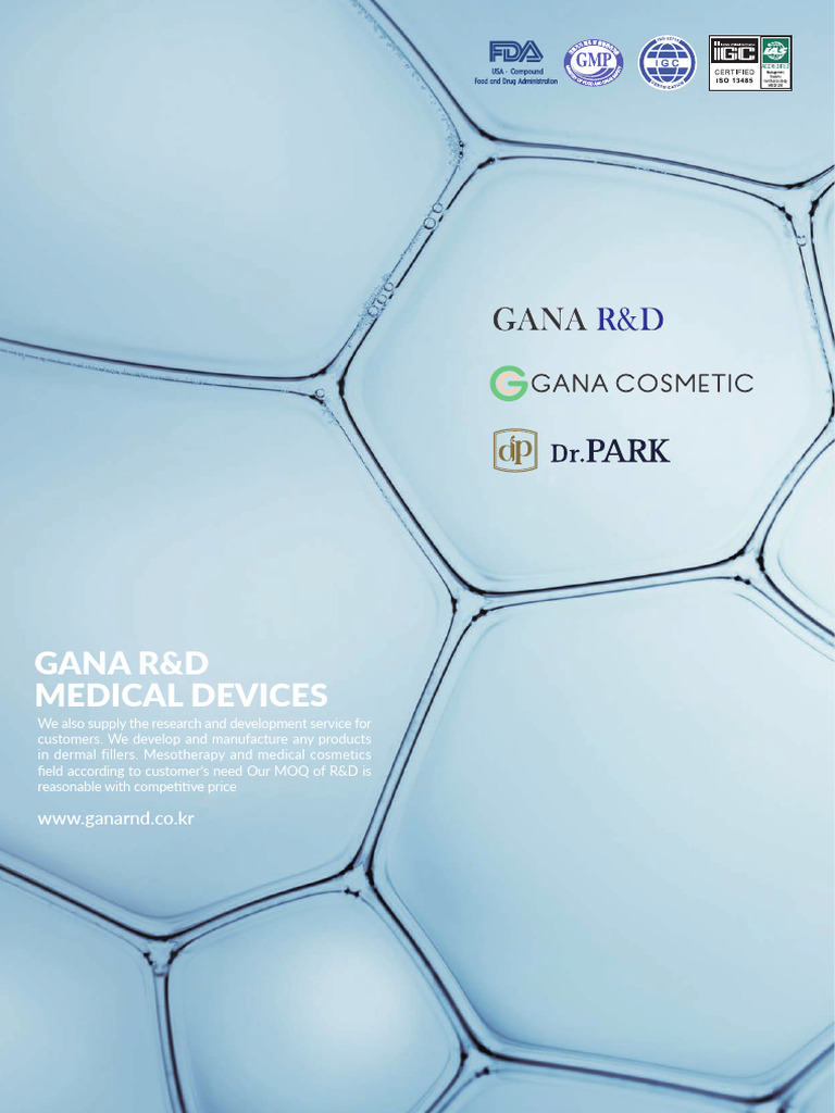 GANA R&D: Dermal Fillers Overview | PDF | Poly(Methyl Methacrylate ...