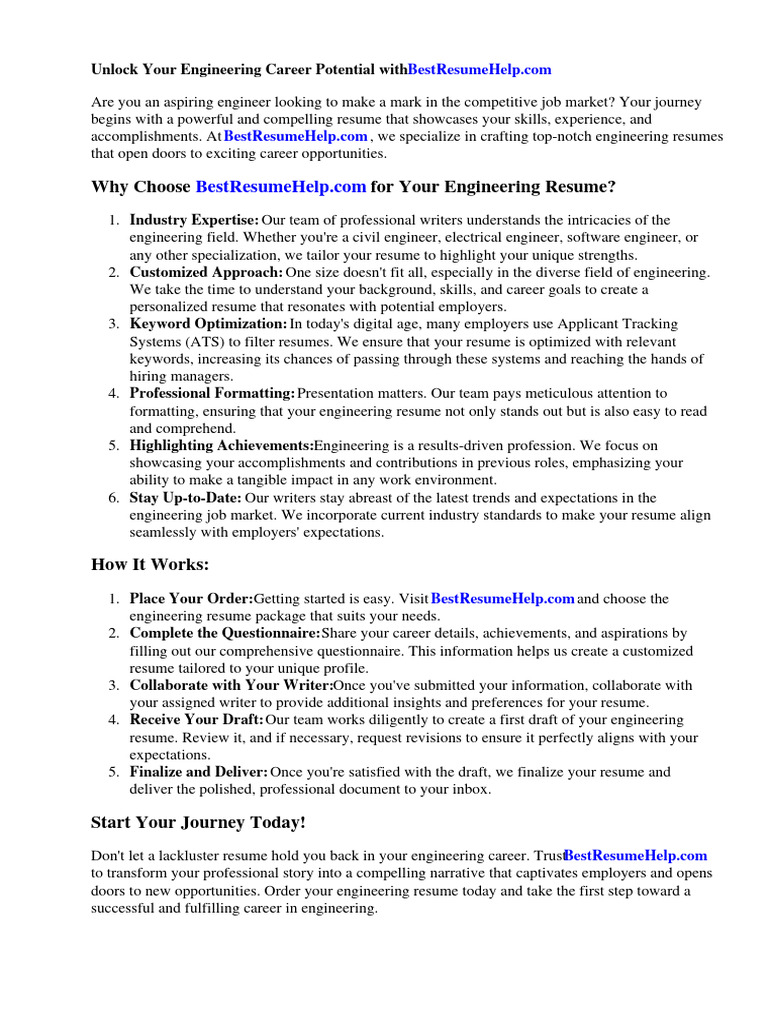 Engineering Resume Examples | PDF | Résumé | Engineering