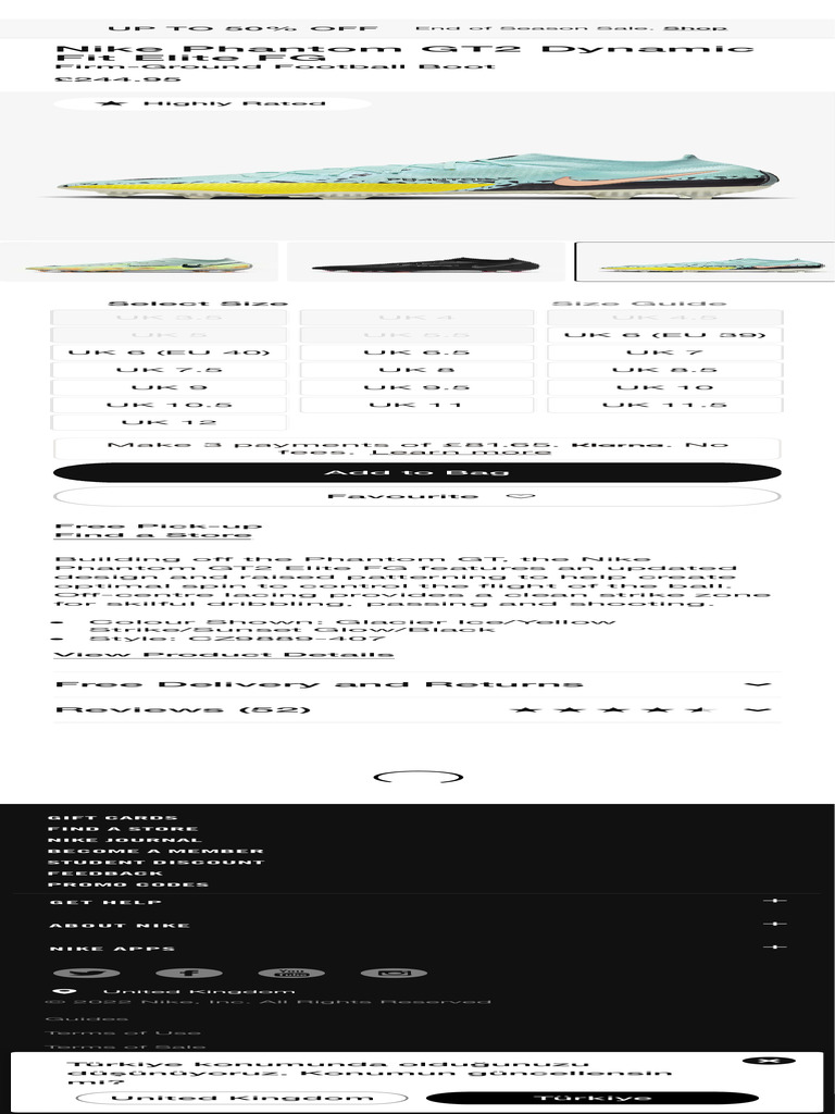 Nike Phantom GT2 Elite FG Boots Guide | PDF