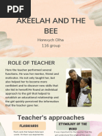 Akeelah and The Bee-Film Analysis | PDF | Teachers | Educational Psychology