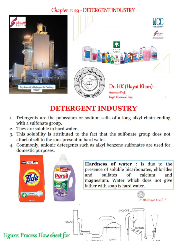 Lec 2-Detergent Industry | PDF