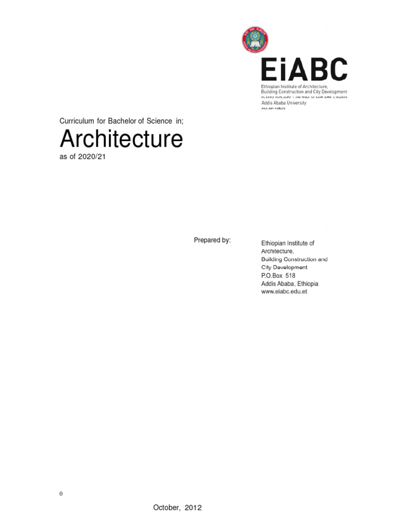 ARCHITECTURE CURRICULUM MAY 19 2021 Final Submitted To MOSHE | PDF ...