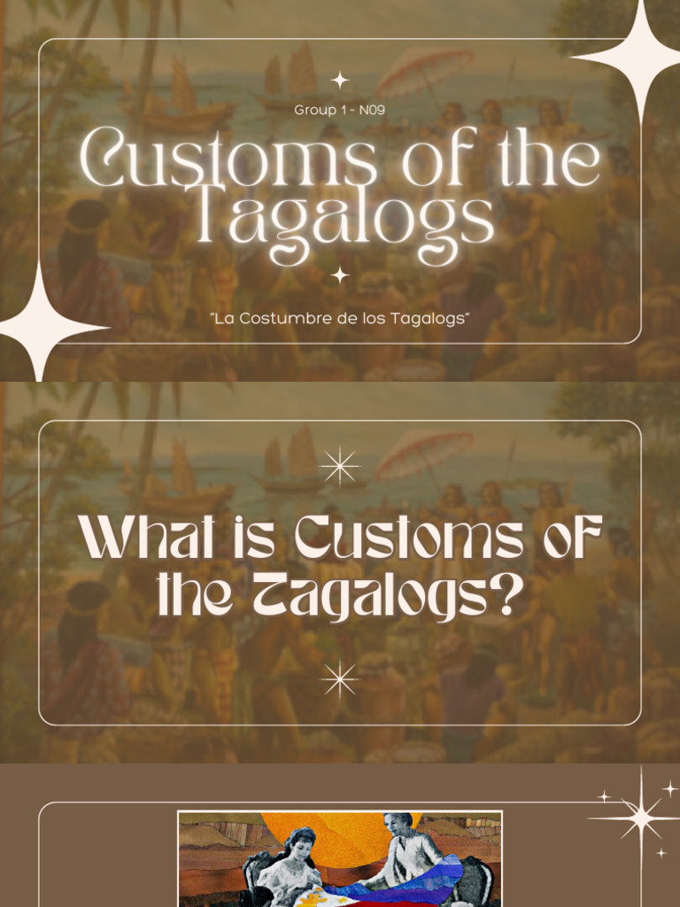 Customs of the Tagalogs Explained | PDF | Ethnic Groups | Ethnicity