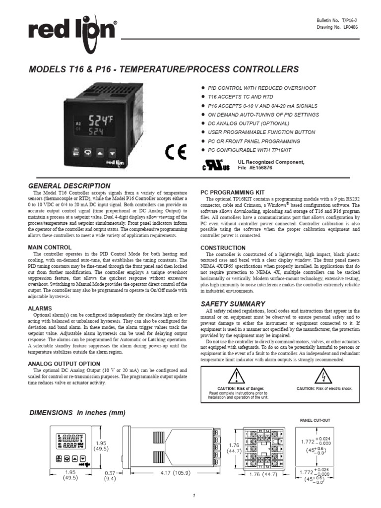 T1611110 Red Lion Controls Datasheet 9636899 | PDF | Electromagnetic Interference | Personal ...