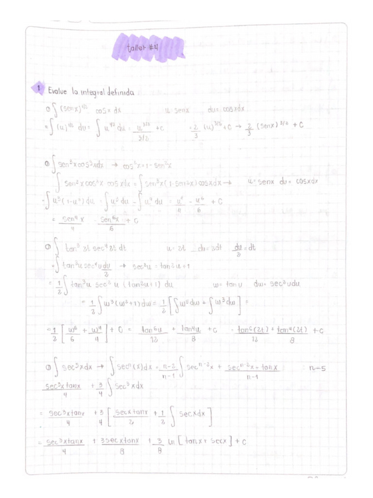 Trignometric Integrals | PDF