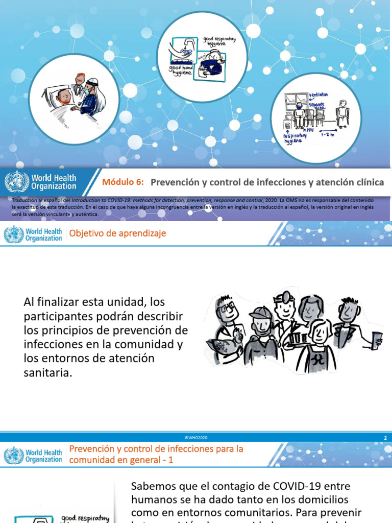 Módulo 6-Diapositivas-Prevención y Control de Infecciones y Atención Clínica | PDF | Lavado de ...