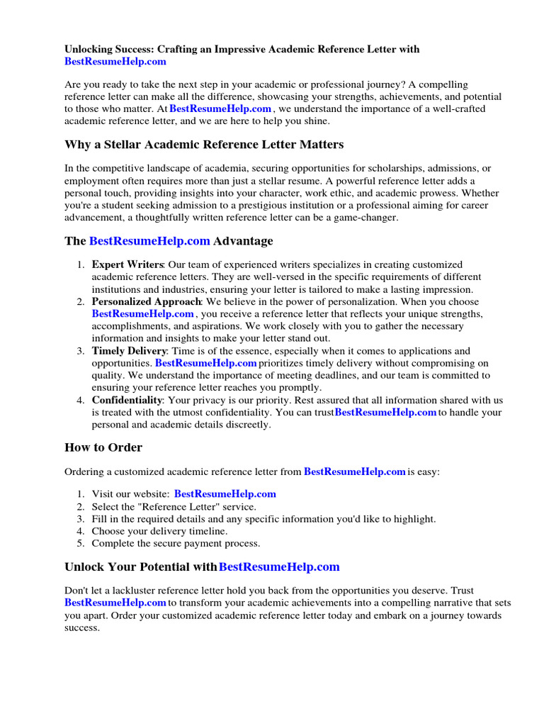 Reference Letter Academic | PDF | Teachers | Employment