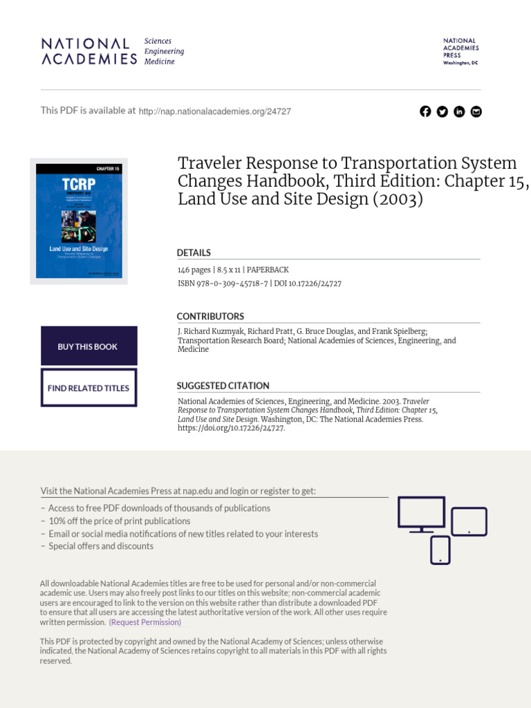 TRB Handbook | PDF | Public Transport | Science