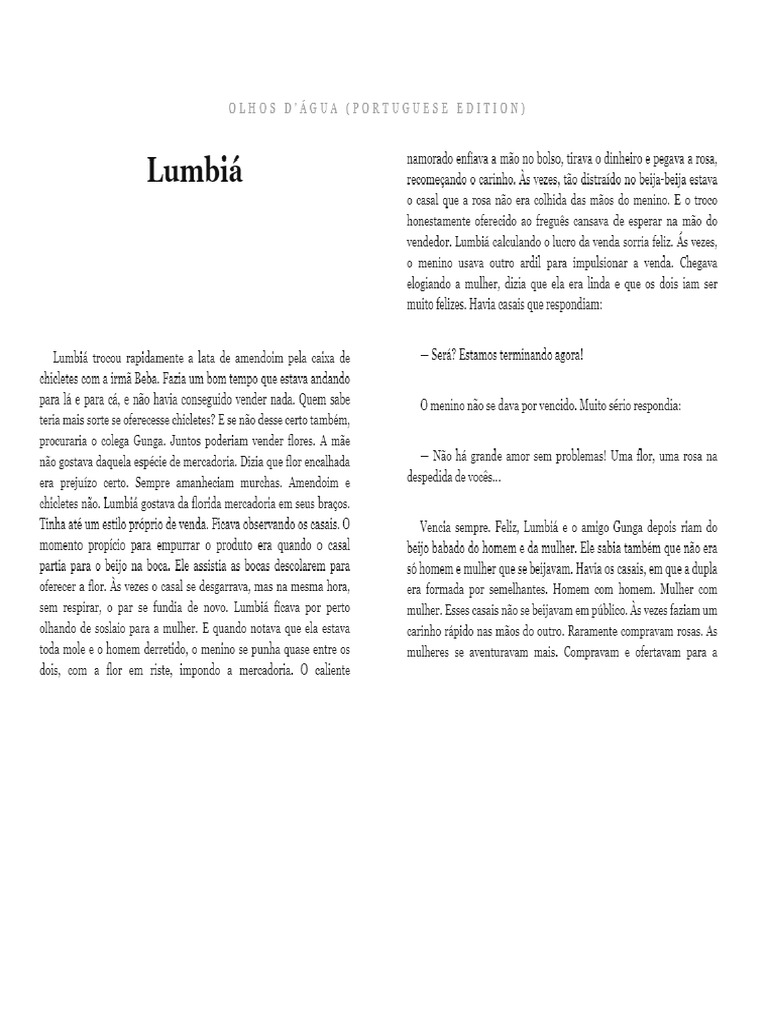 Lumbi - Conceio Evaristo | PDF
