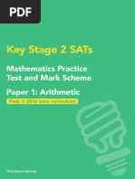 ks2 2019 Mathematics Papers 123 Mark Scheme | PDF | Decimal ...