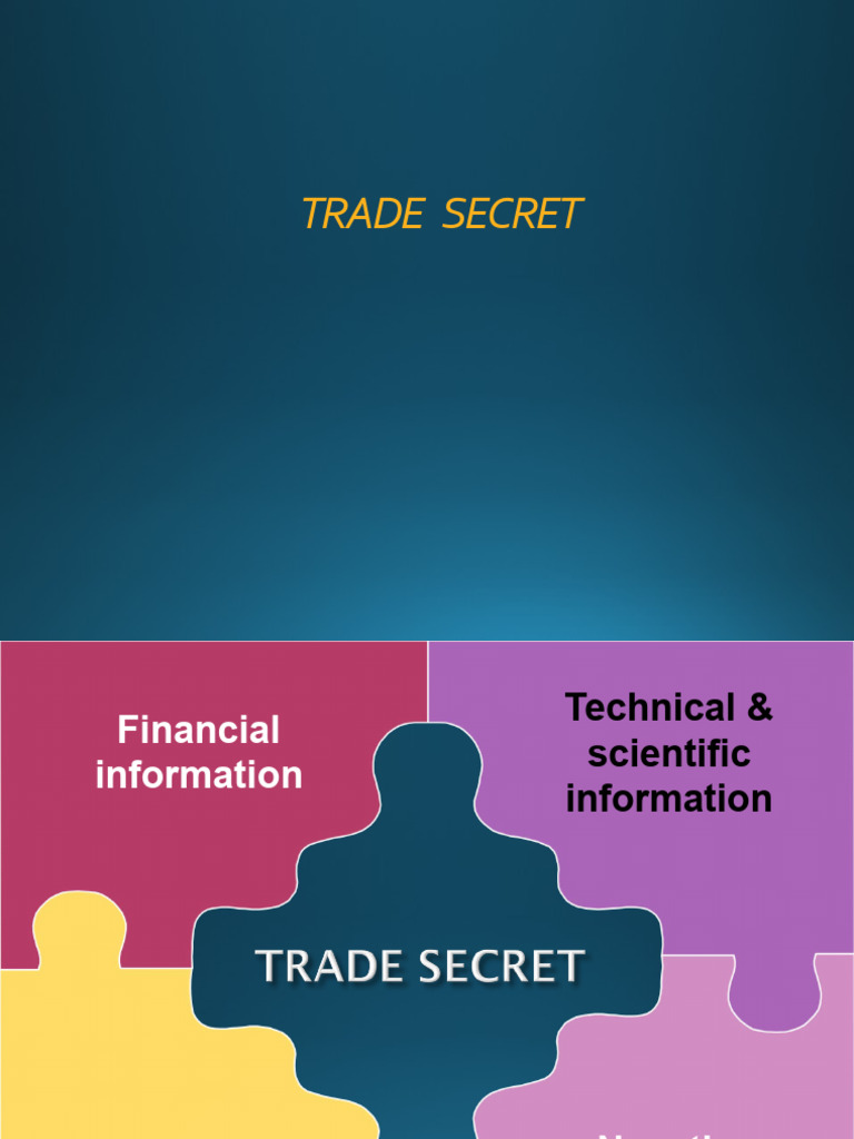Trade Secret | PDF | Trade Secret | Non Disclosure Agreement Trade Secret | PDF | Trade Secret | Non Disclosure Agreement