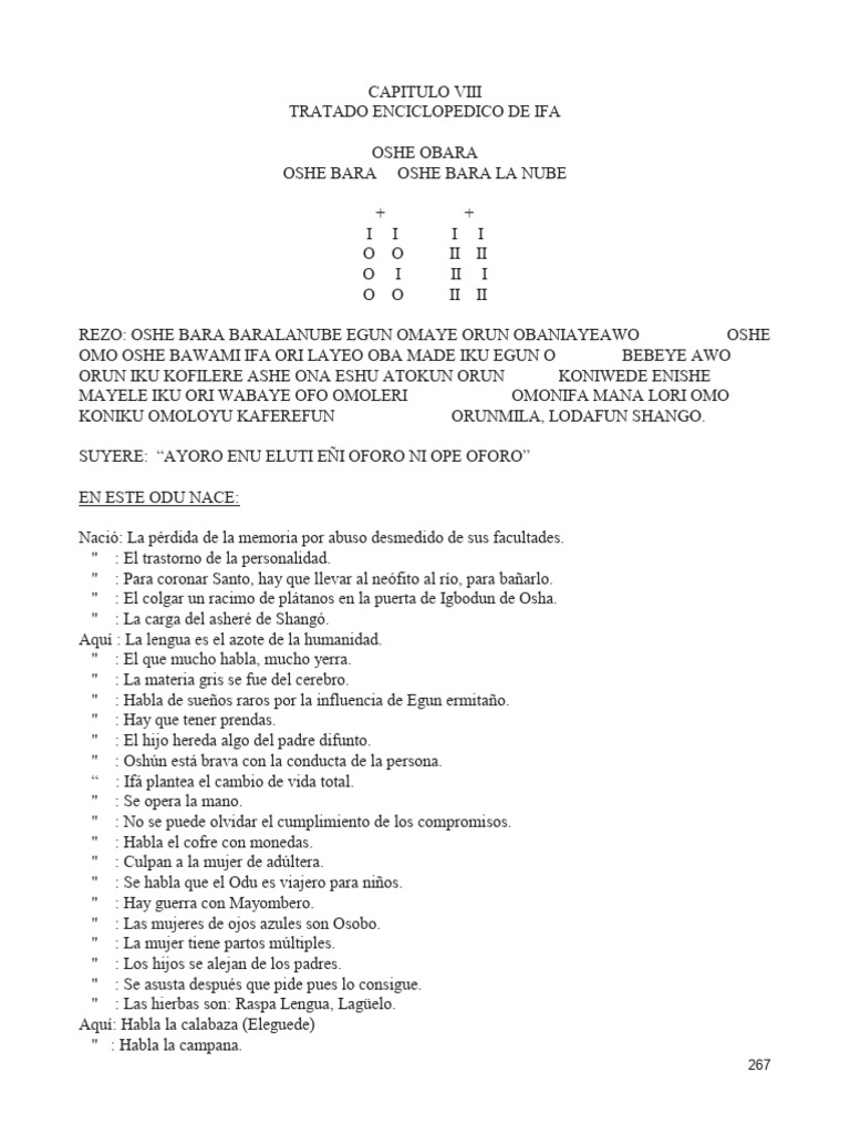 233 Oshe Obara (Bara) | PDF | Santeria