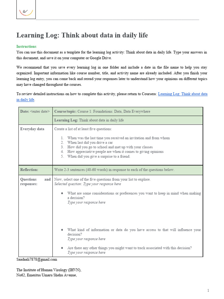 DNykxIj4TLicpMSI Dy4Dg - Learning Log Template - Think About Data in ...