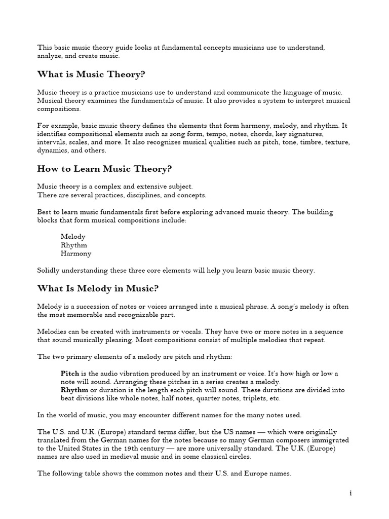Basic Music Theory | PDF | Chord (Music) | Interval (Music)