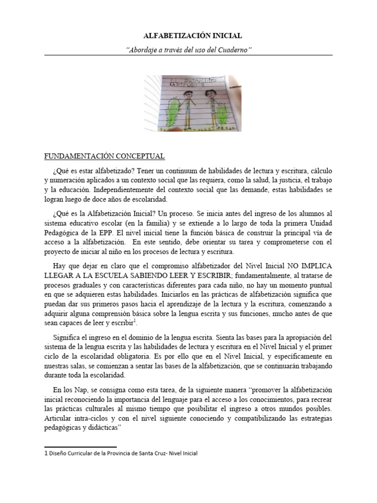 Alfabetizacion Inicial PDF | PDF | Literatura | Educación de la primera infancia