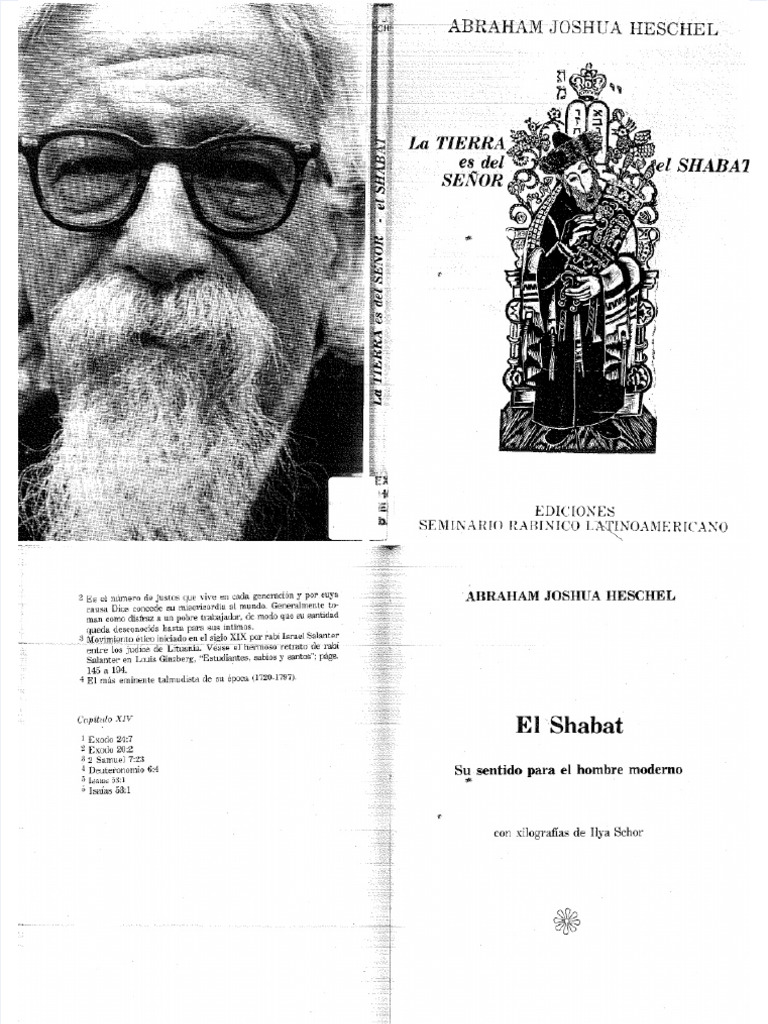 Abraham Joshua Heschel - El Shabat | PDF