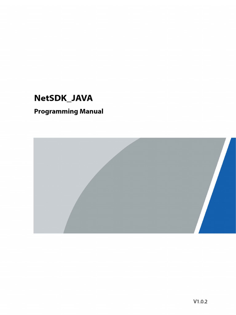 Netsdk Java Programmingmanual Pdf Library Computing Java Programming Language