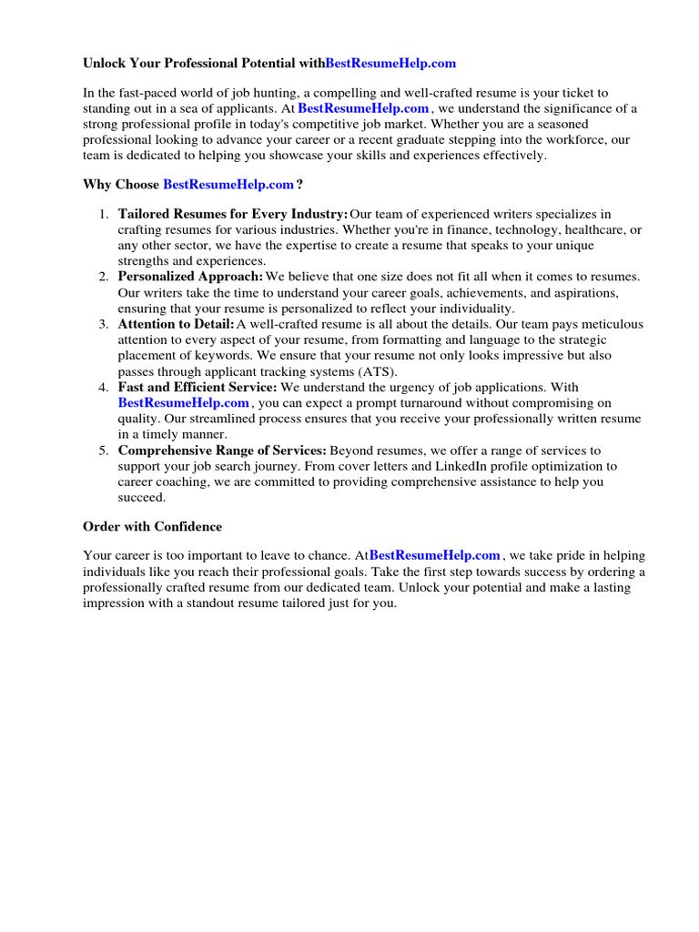 Profile Section of Resume Example | PDF | Résumé | Experience