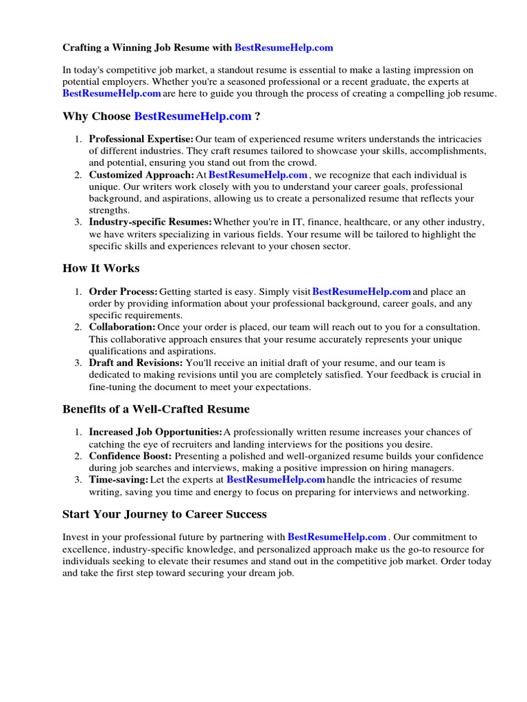 Expert Resume Writing Services Guide | PDF | Résumé | Nursing
