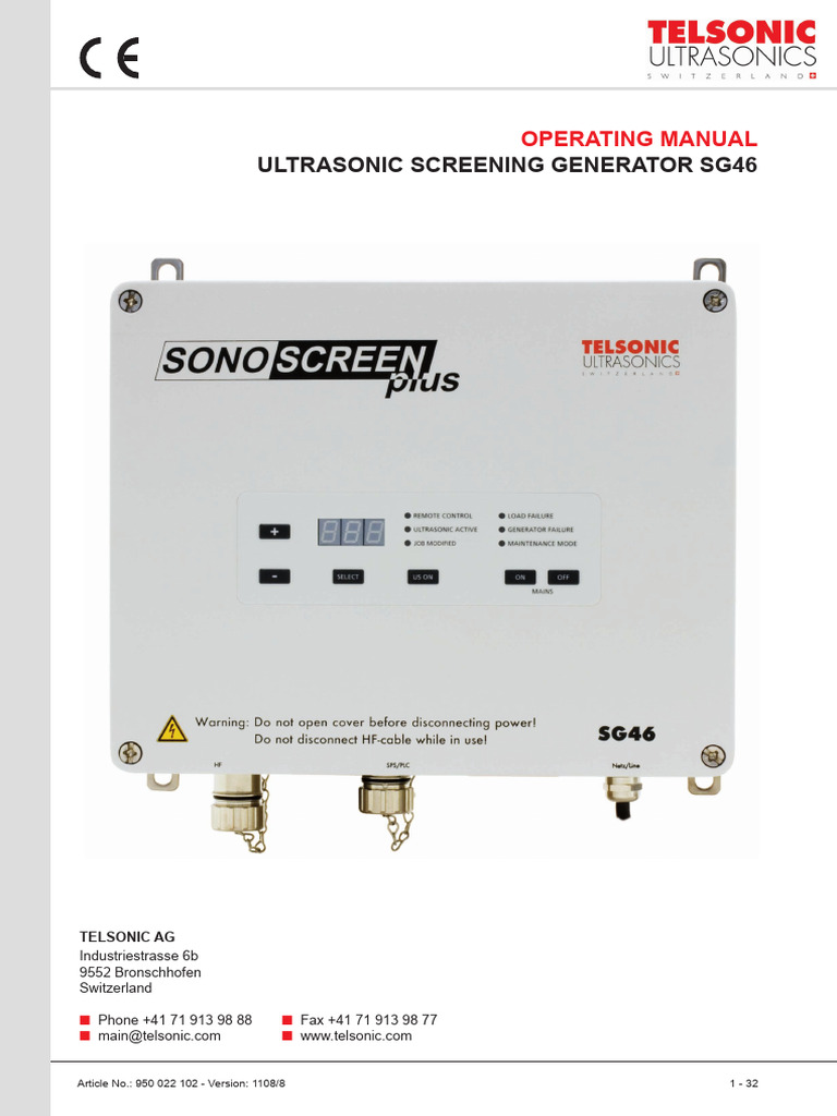 SG46 Atex-En | PDF | Electrical Connector | Menu (Computing)