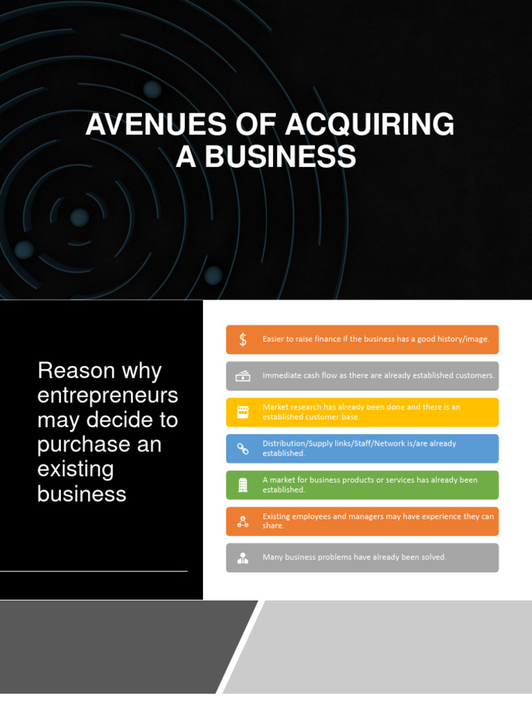 Avenues of Acquiring A New Business | PDF | Franchising | Lease