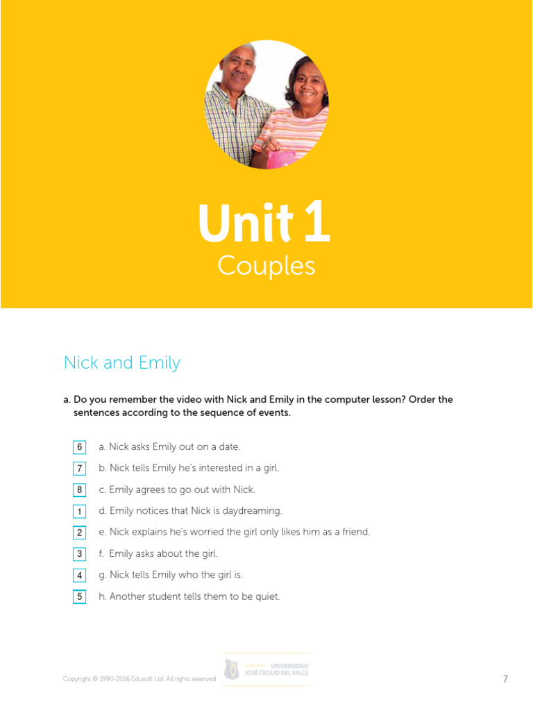 Intermediate 3 Workbook Unit 1 | PDF | All Rights Reserved