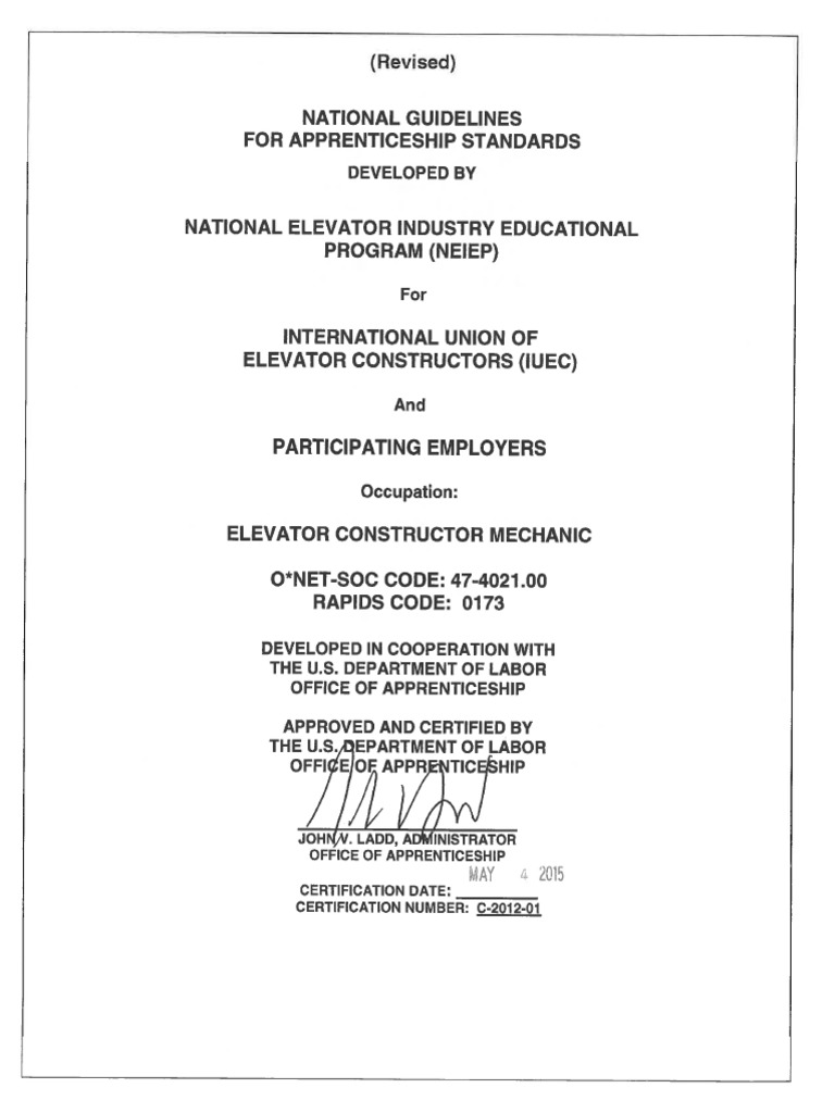 I U Ec National Standards Revised May 2015 | PDF