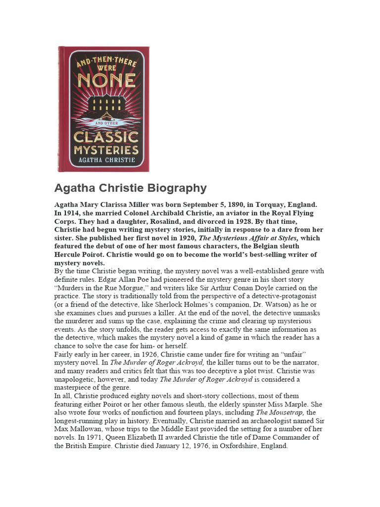 And Then There Were None | PDF | Detective Fiction | Agatha Christie