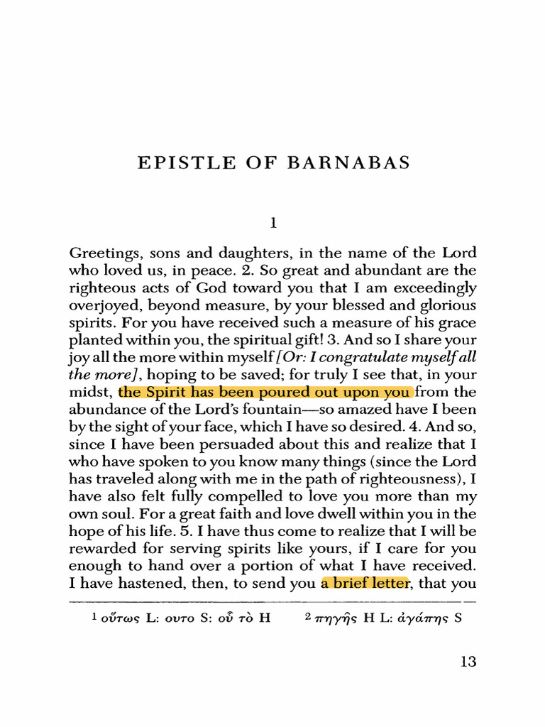 Epistle of Barnabas Trans. Bart Ehrman | PDF | Jacob | Rebecca