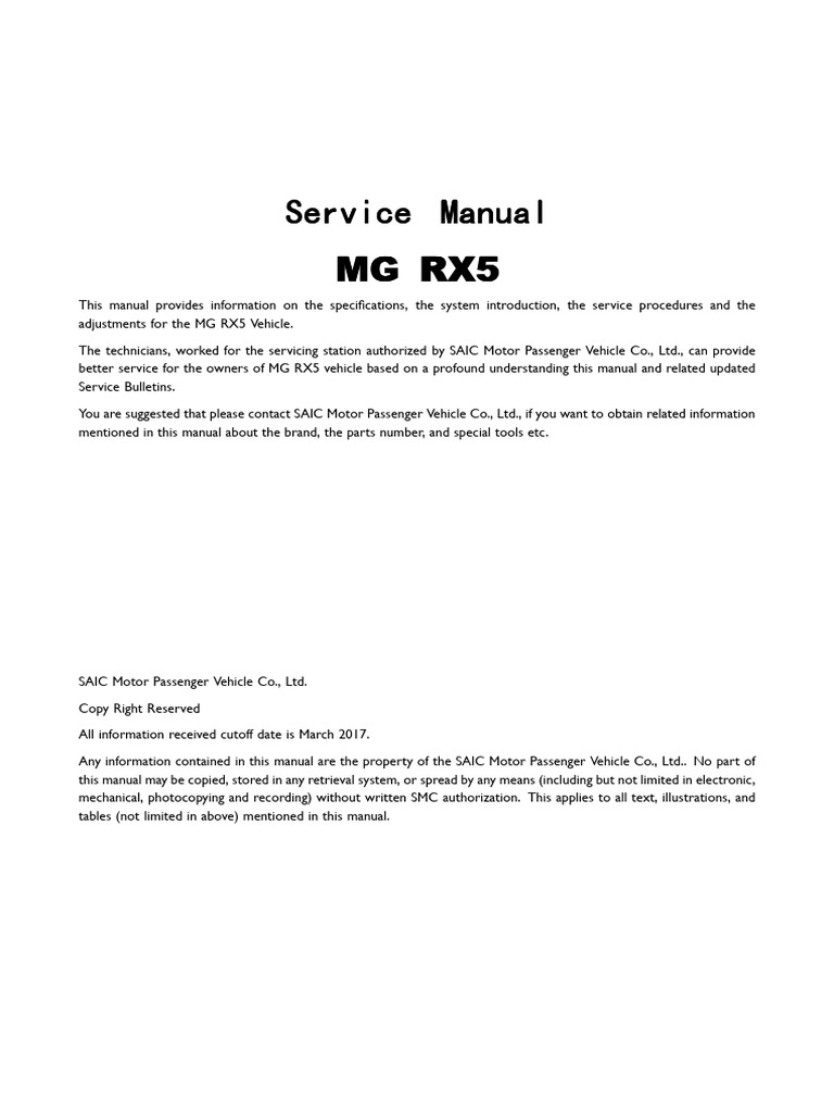 AS22 Service Manual en 20180112（归档版） | PDF | Internal Combustion Engine ...