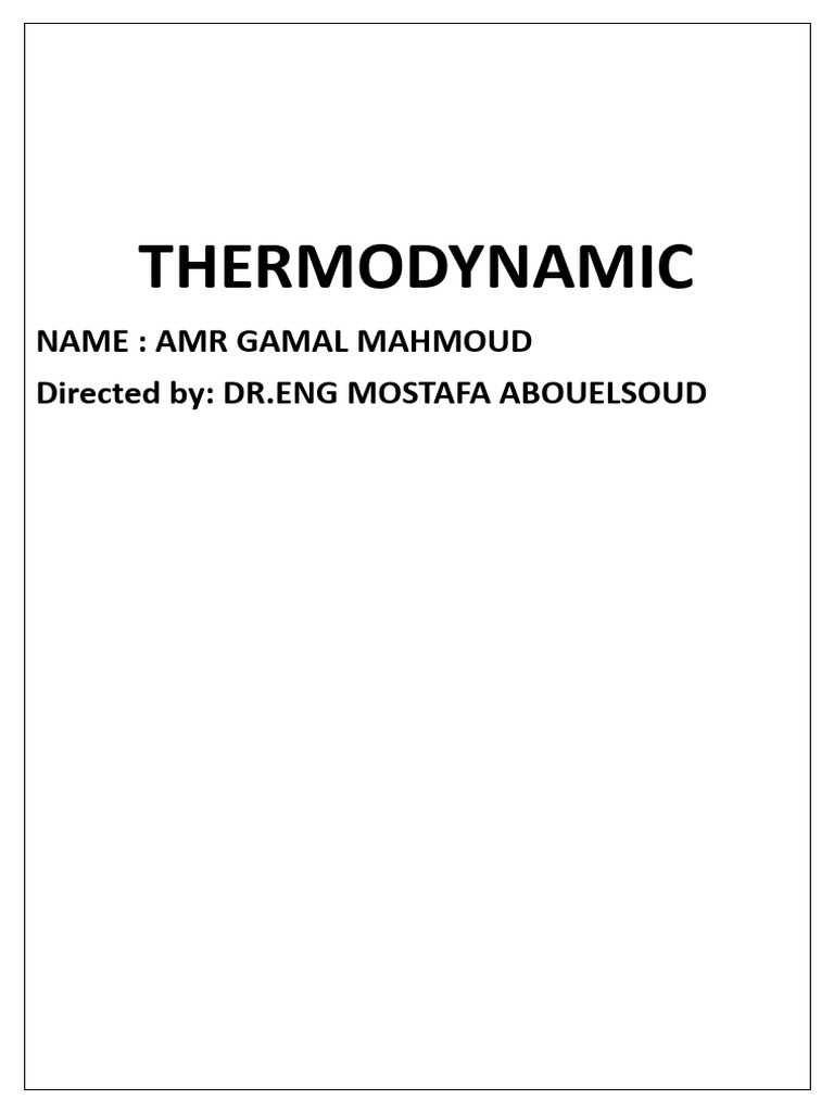 Thermo Report | PDF | Temperature | Phase (Matter)