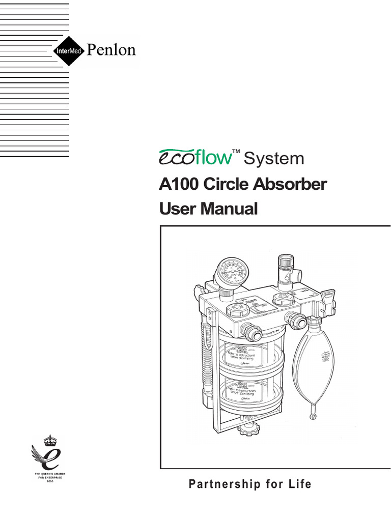 A100 Absorber Ecoflow System User Manual | PDF | Valve | Breathing