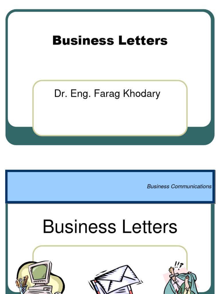 Business Letters | PDF | Madam | Communication