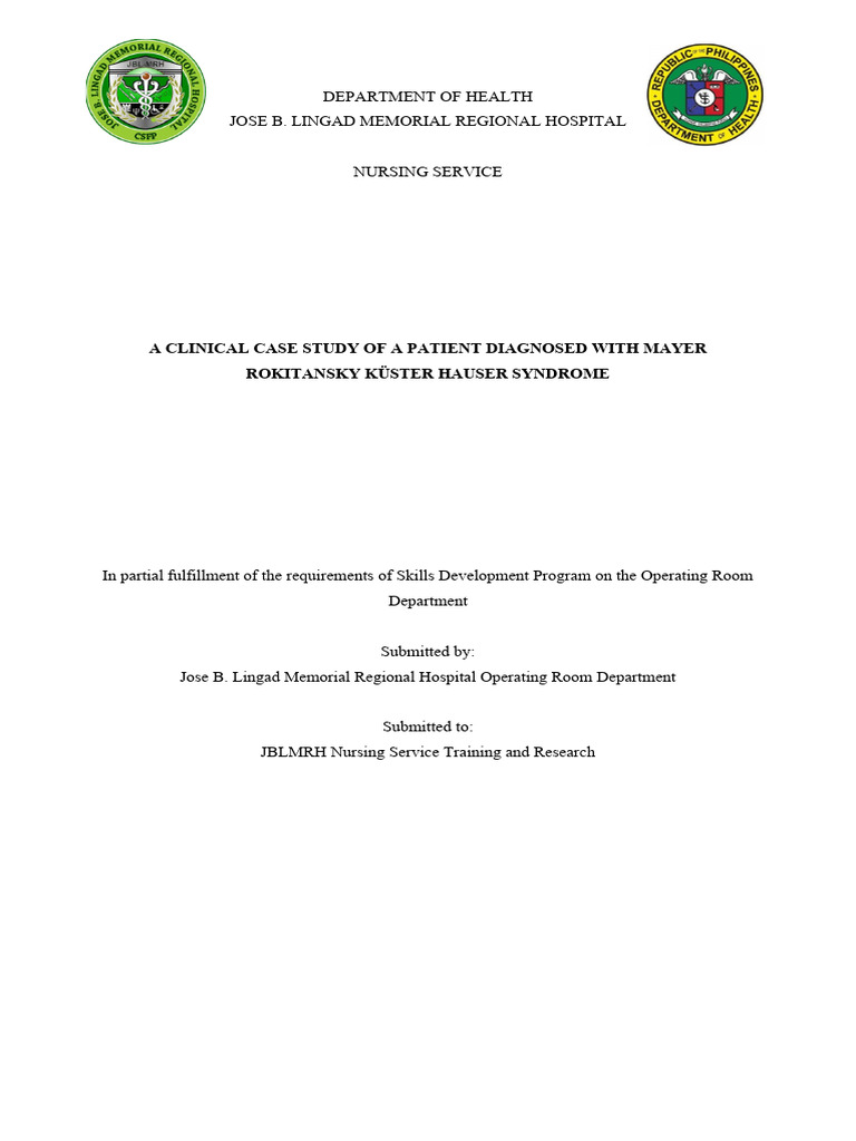 MRKH Final | PDF | Reproductive System | White Blood Cell