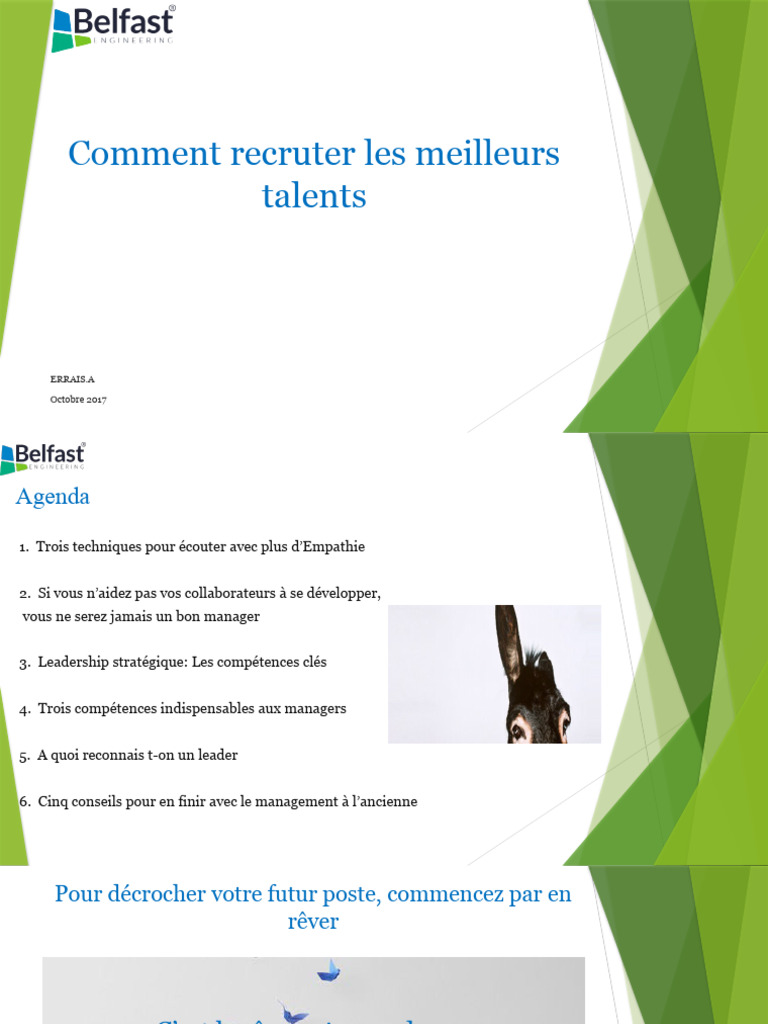 Comment Recruter Les Meilleurs Talents | PDF | Recrutement | Rêve